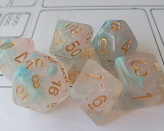 Pink and Blue Dice | Etsy