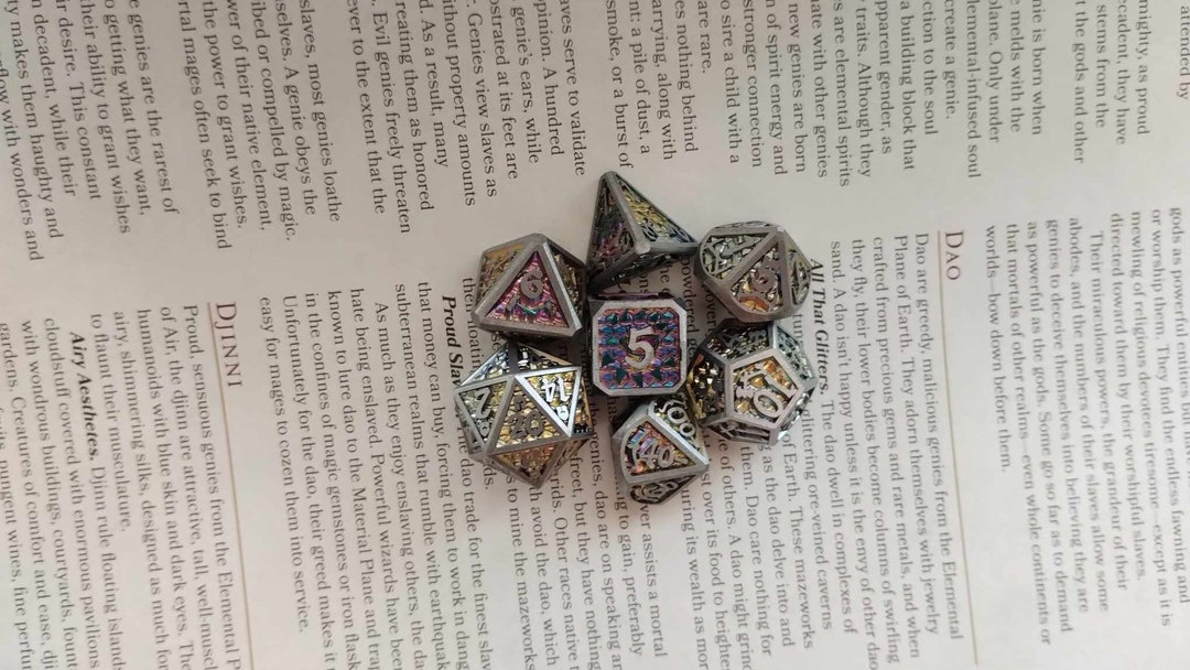 Heavy Metal RPG D&D Dice Sets + Multicolour - Etsy