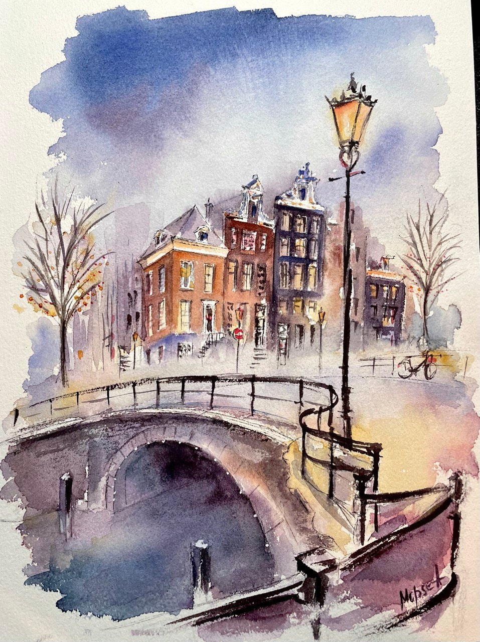 Amsterdam Art Amsterdam Painting Amsterdam Picture - Etsy