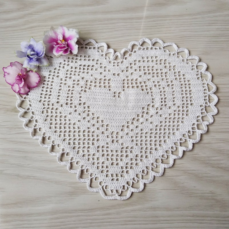 Heart Doilies - Etsy