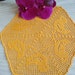 Easter Crochet Doily, Chicken Doily, Easter Decor, Yellow Crochet Doily ...