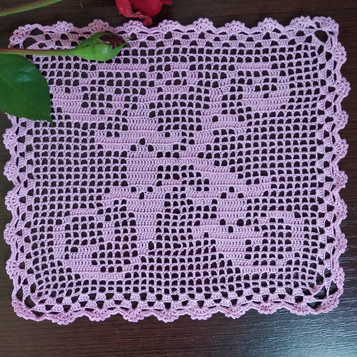 Letter Coaster Crochet Letter Doily Name Doily Personalized - Etsy