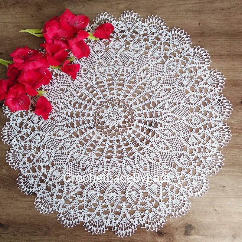 Large Crochet Doily Pattern - Etsy