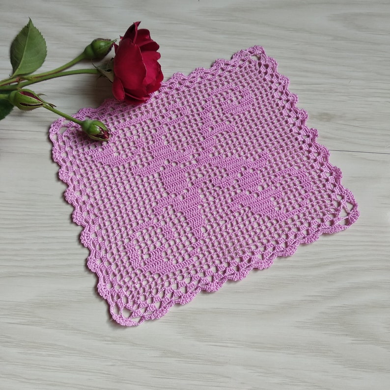 Letter Coaster, Crochet Letter Doily, Name Doily, Personalized Crochet ...