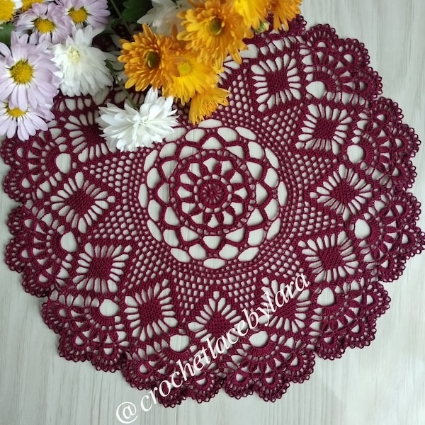 Red Doilies - Etsy