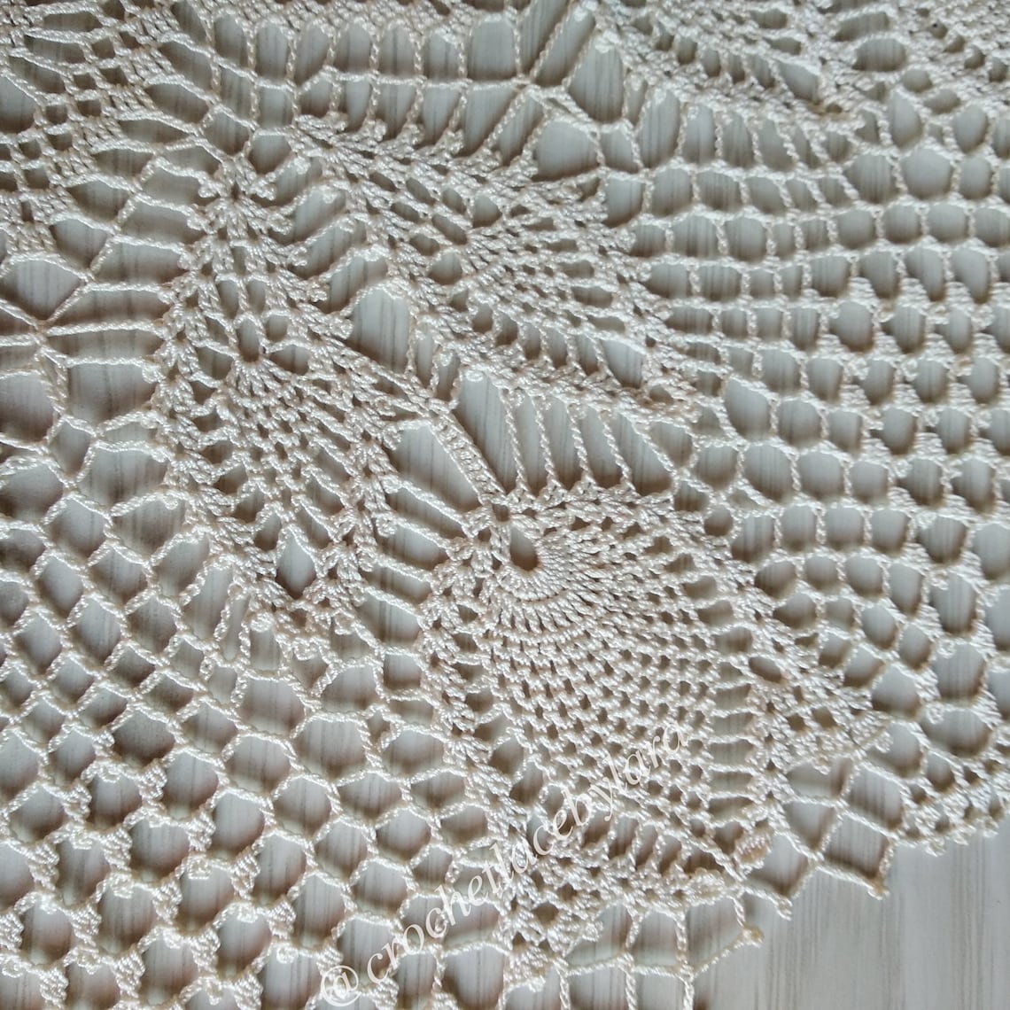 Tulips Crochet Doily Ecru Lace Doily Tablecloth With Tulips - Etsy