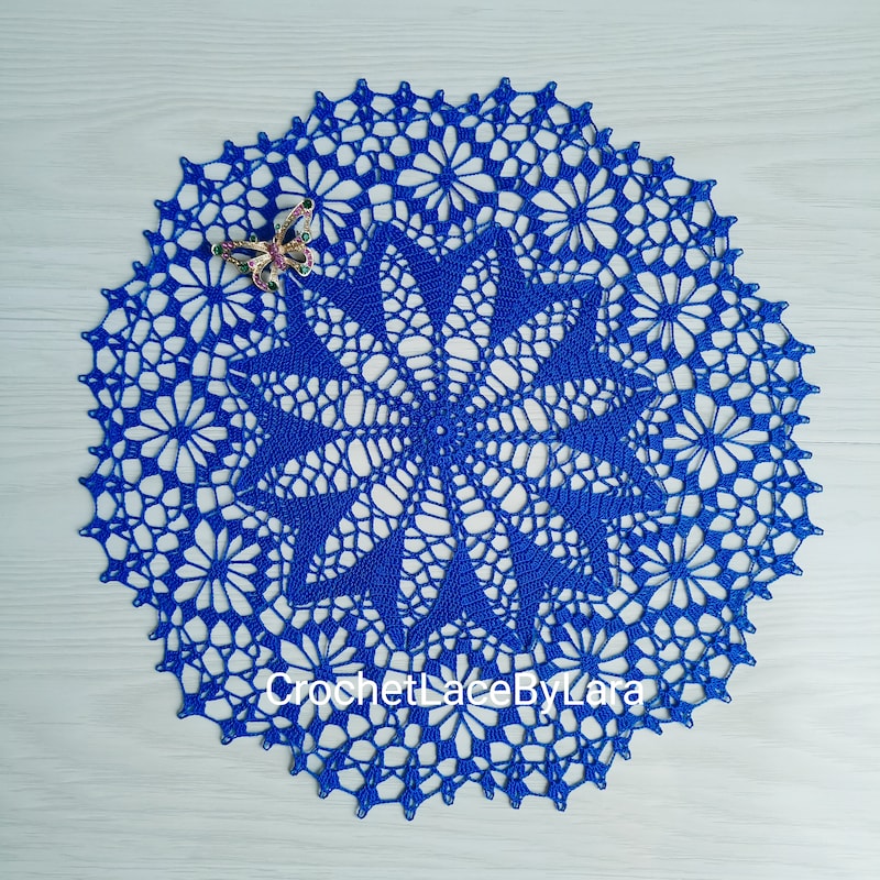 Blue Doilies - Etsy