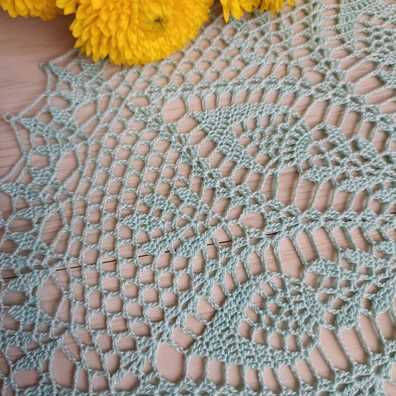 Crochet Leaves Doily Pattern, Instant PDF Download - Etsy