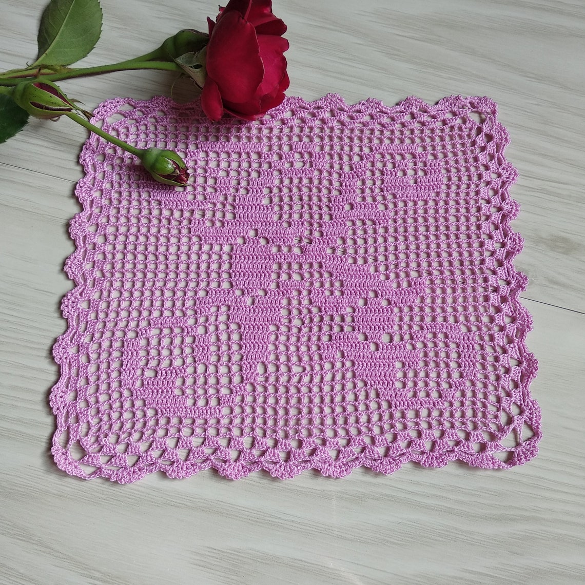 Letter Coaster Crochet Letter Doily Name Doily Personalized - Etsy