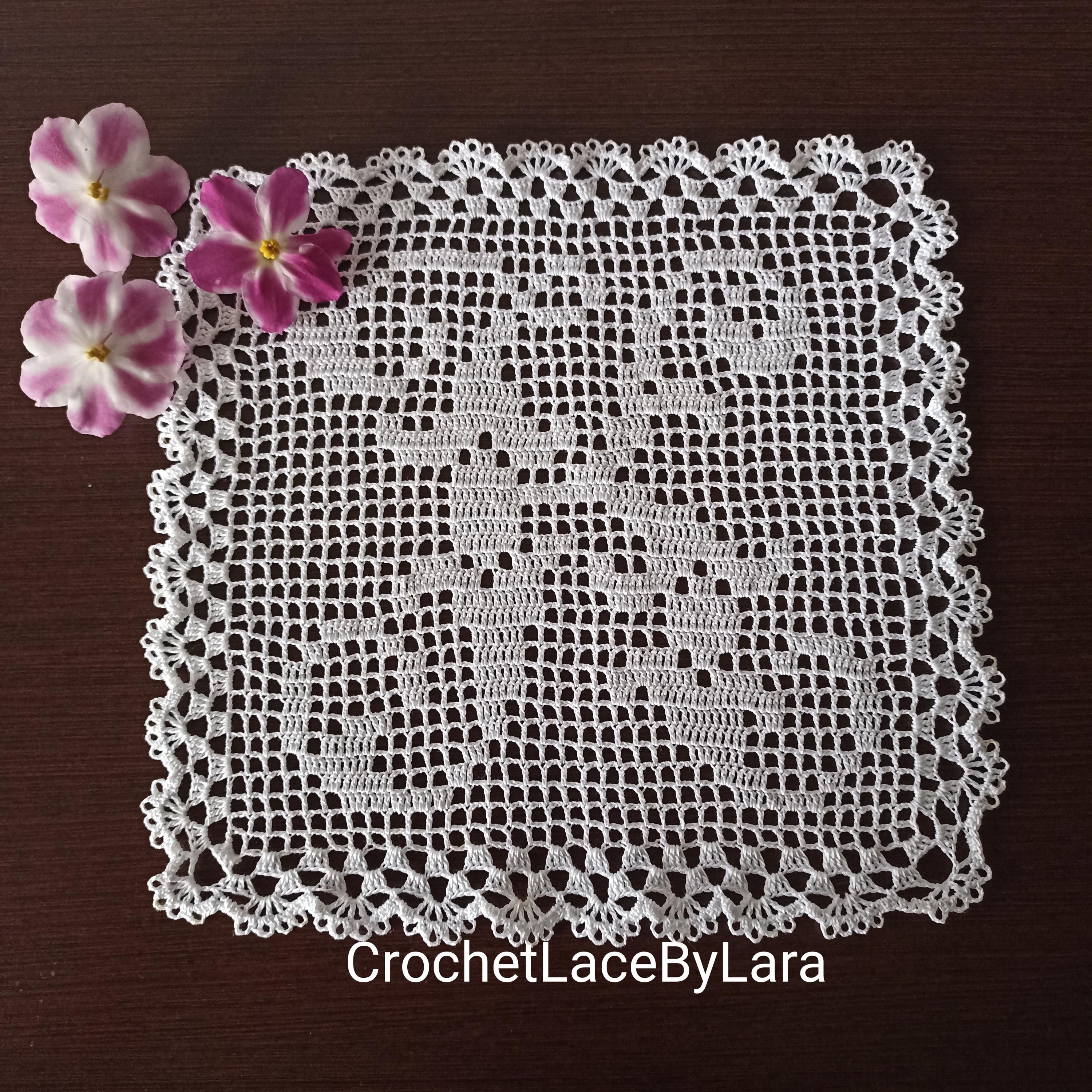 Letter Coaster, Crochet Letter Doily, Name Doily, Personalized Crochet ...