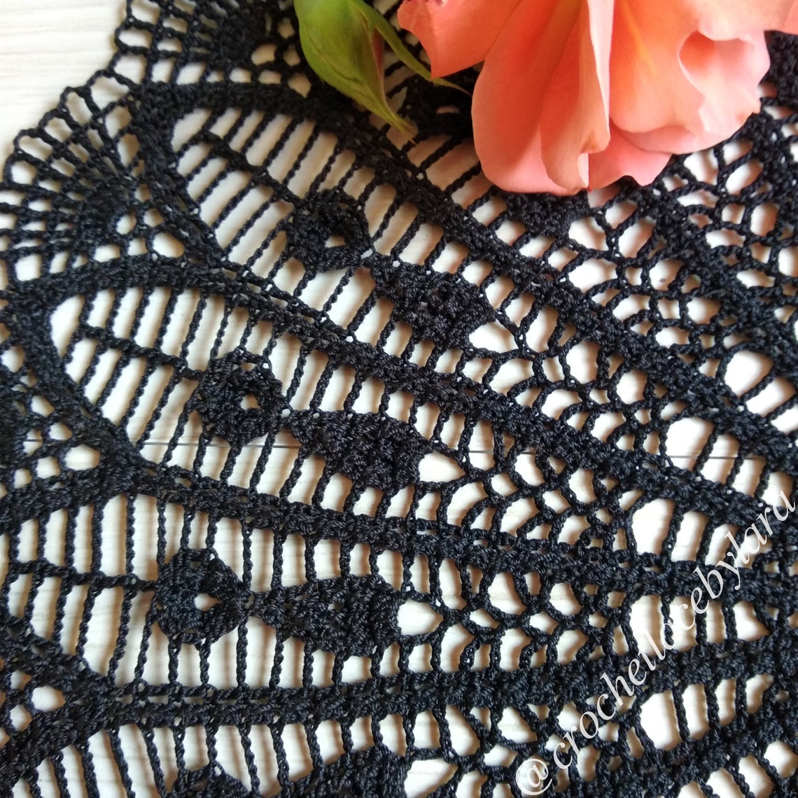 Crochet Doily PATTERN Instant PDF Doily Crochet Leaves - Etsy