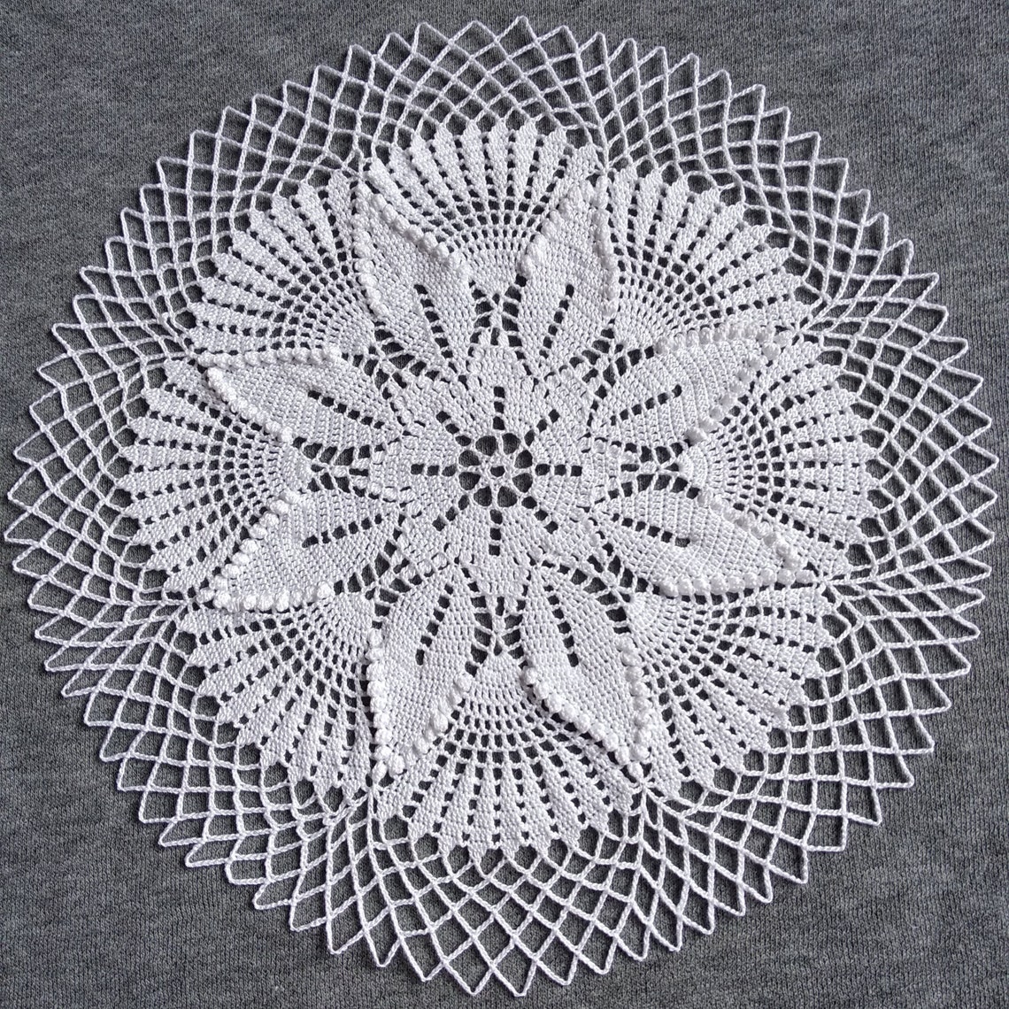 White Crochet Doily White Floral Doily Lace Crochet Doily - Etsy