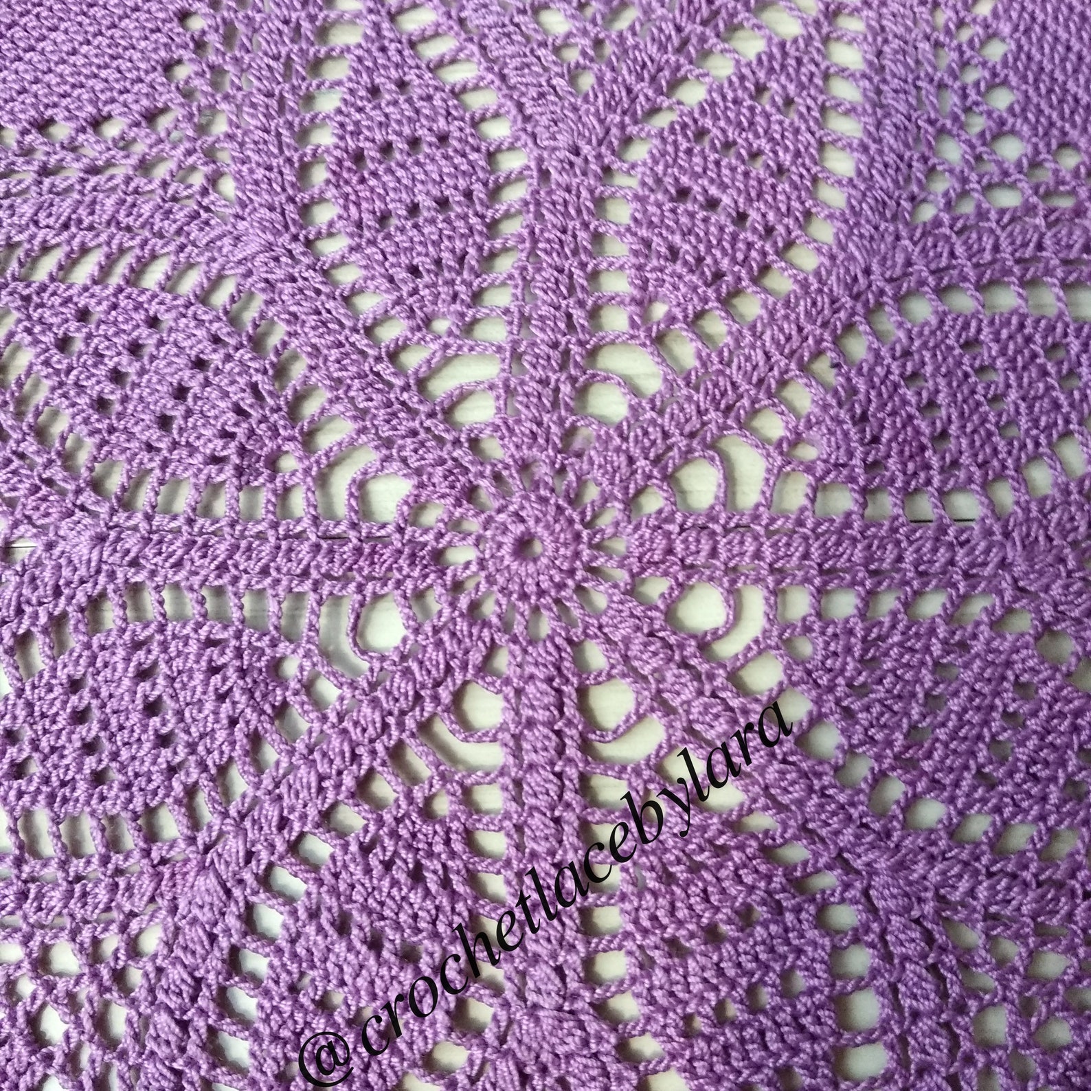 Violet Crochet Doily Crochet Hearts Valentine's Day - Etsy