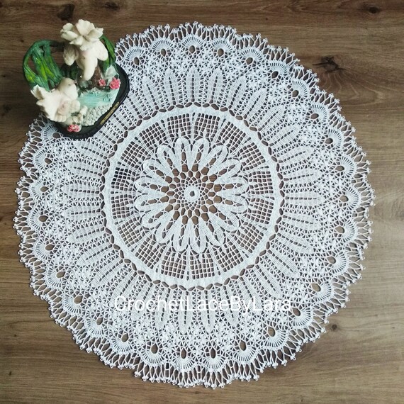 Ukrainian Crochet Lace Doilies Beautiful Crochet Doily PATTERN Topaz