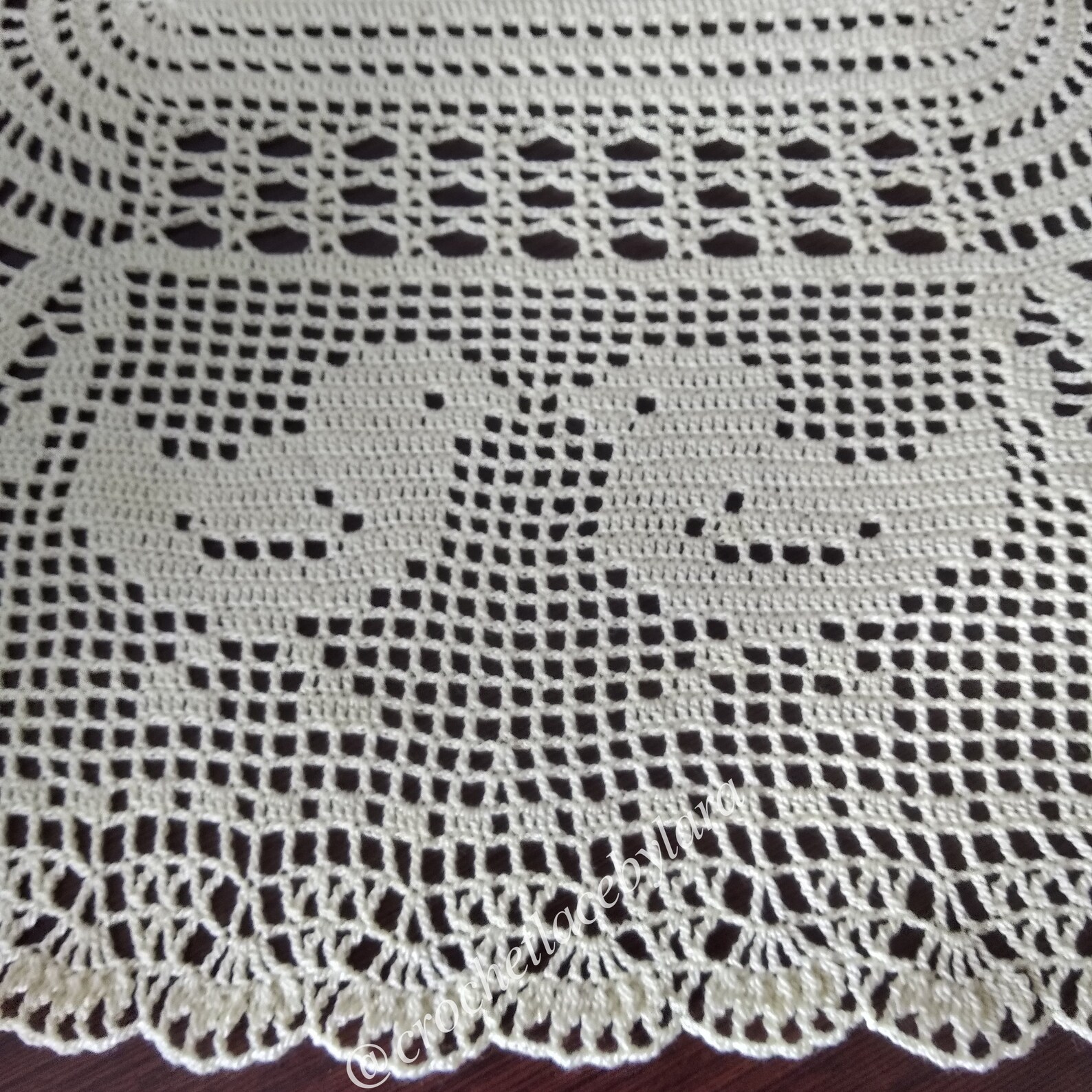 Easter Chicken Crochet Doily, Yellow Cotton Oval Lace - Etsy
