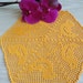 Easter Crochet Doily, Chicken Doily, Easter Decor, Yellow Crochet Doily ...