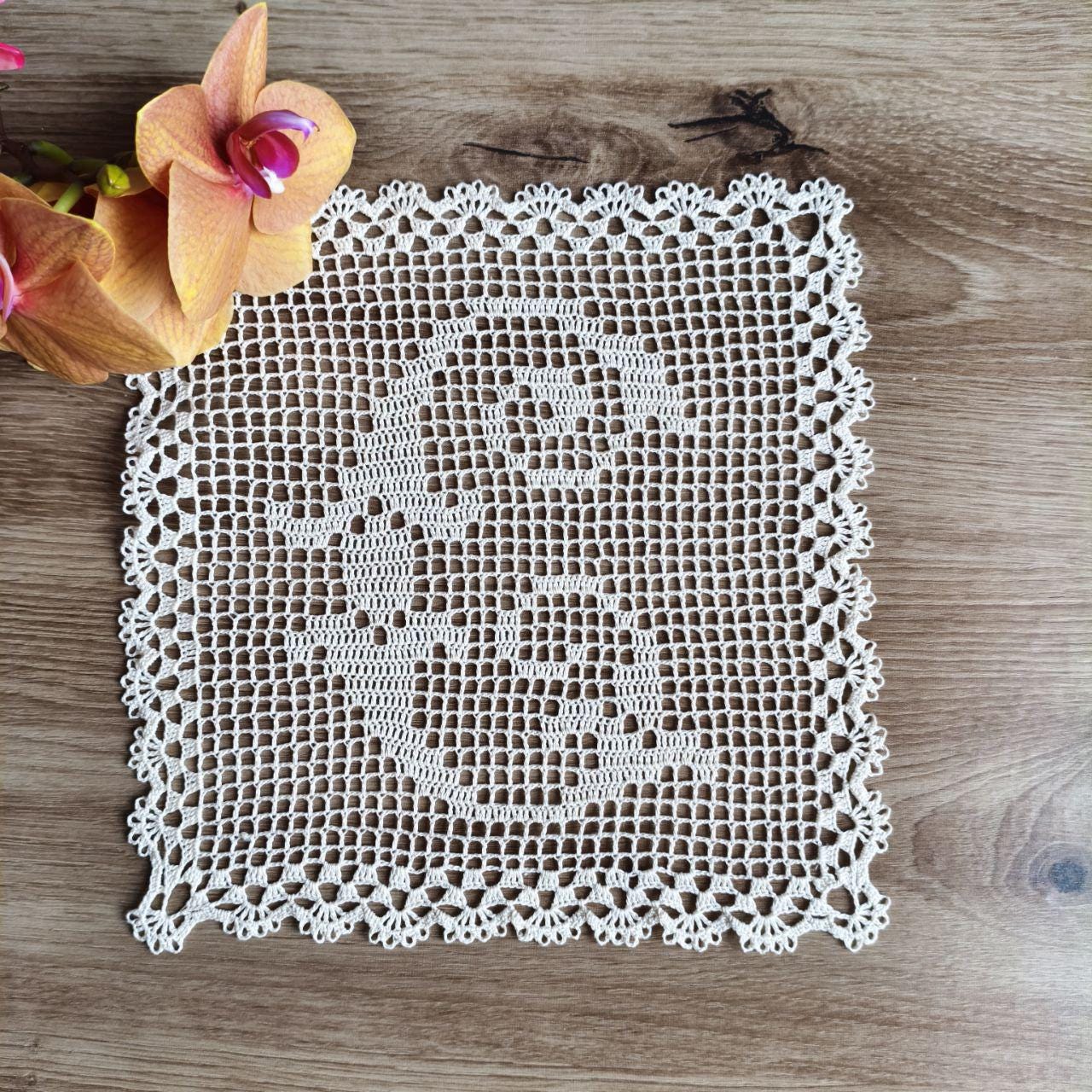 Letter Coaster, Crochet Letter Doily, Name Doily, Personalized Crochet ...