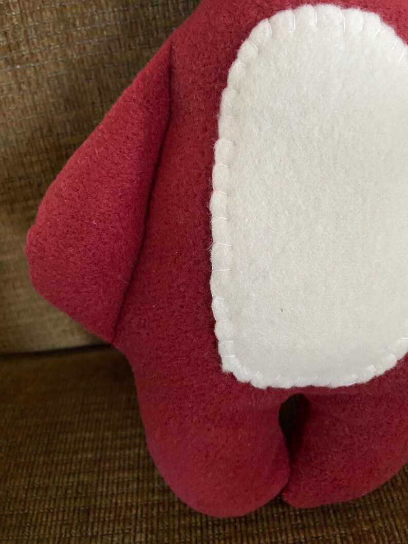 Fox Fleece Stuffed Animal Toy Child Toddler Burgundy - Etsy