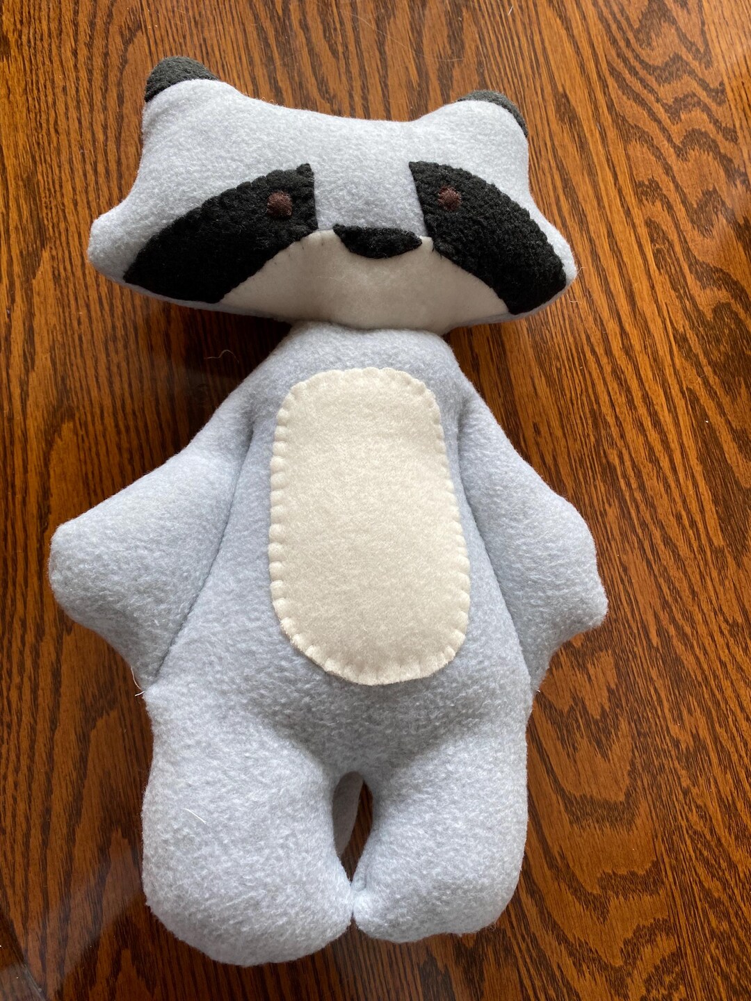 Raccoon Stuffed Toy Handmade Fleece - Etsy