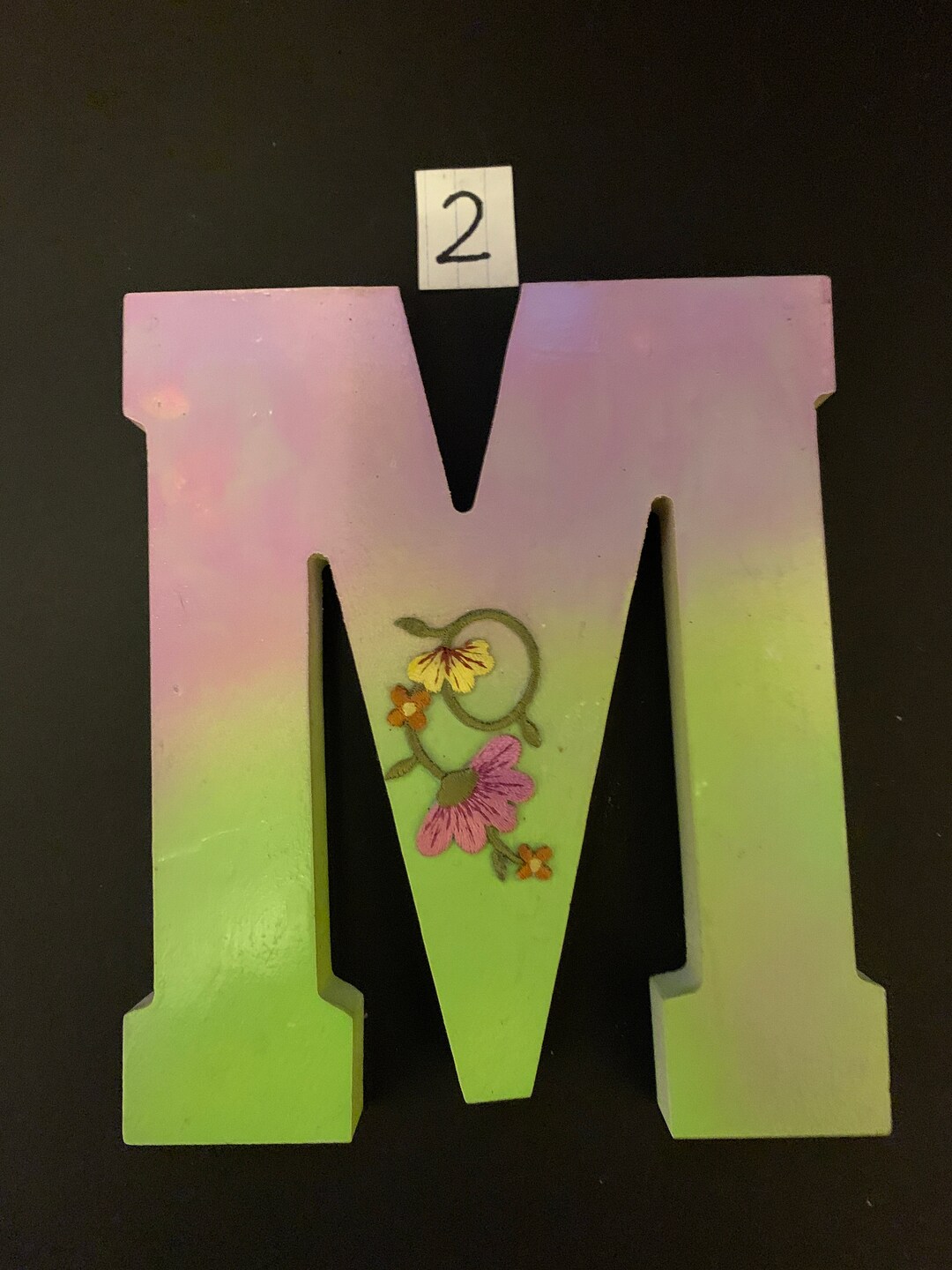 LETTER M Hand Painted - Etsy