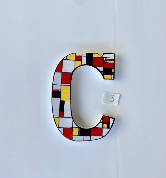 LETTER C deliciously hand painted for decor or delightful | Etsy