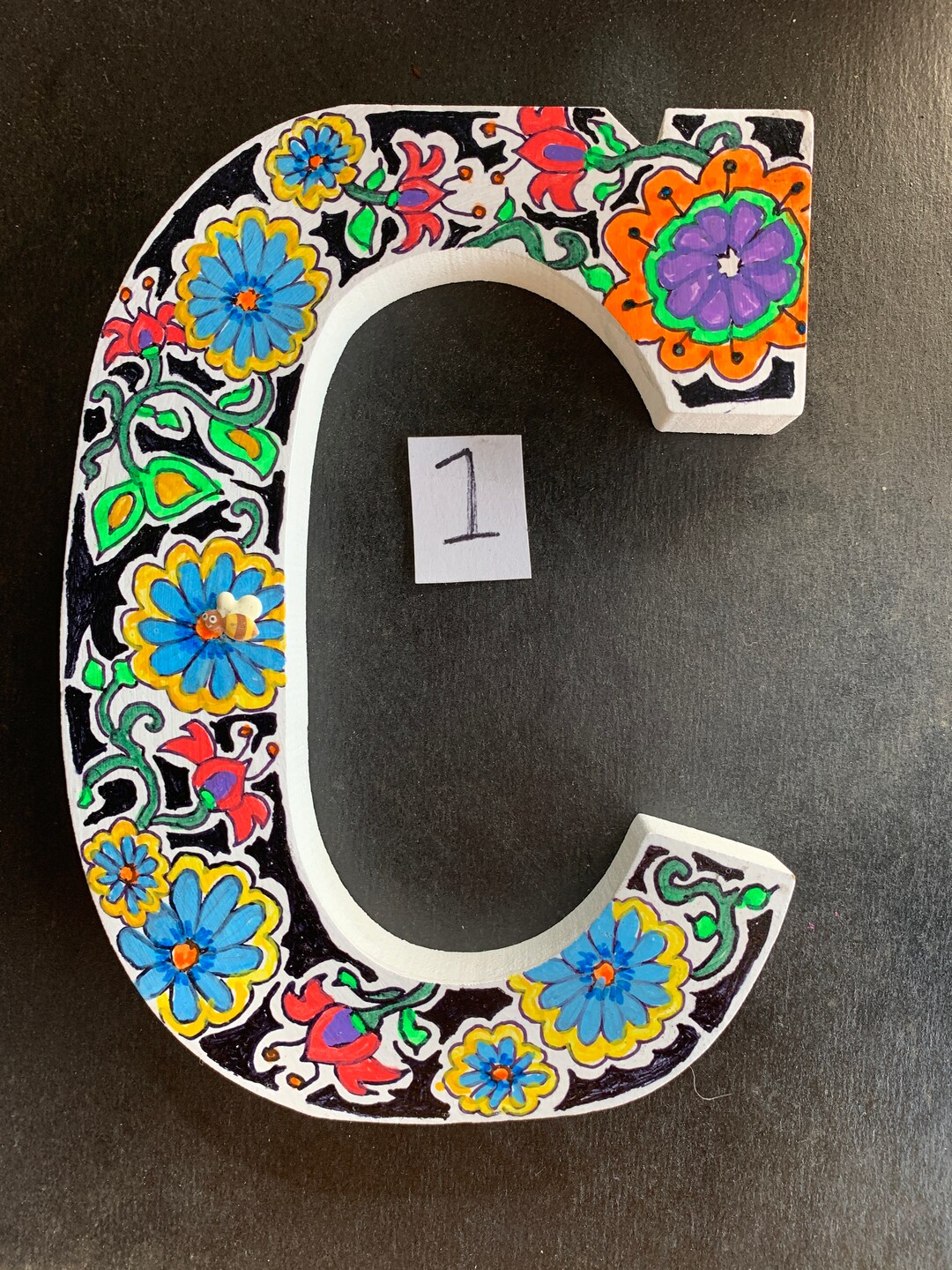 Wood LETTER C Deliciously Painted for Wall Decor or Delightful Gift - Etsy