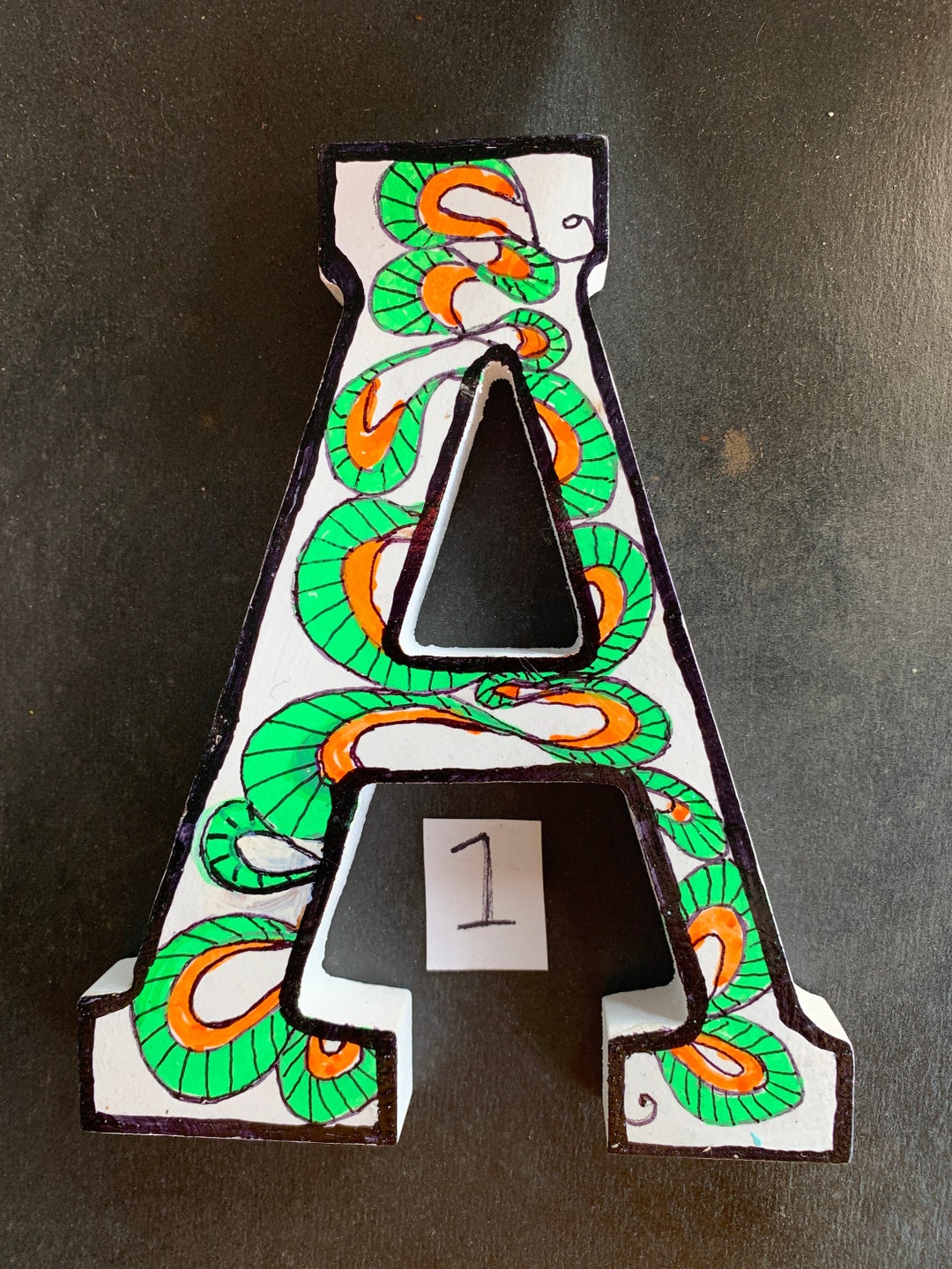 Wood Letter "a" Deliciously Hand-painted for Decor or Delightful Gift ...