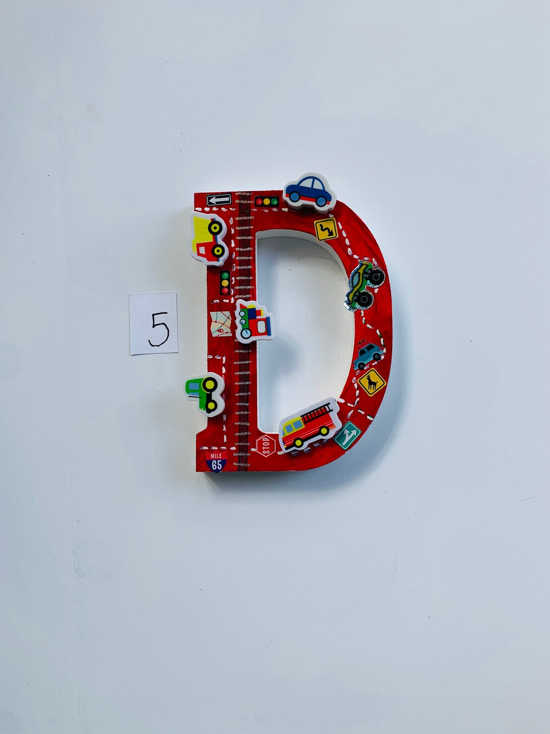 Wood LETTER - D - OOAK Deliciously Hand-painted for Decor or Delightful ...