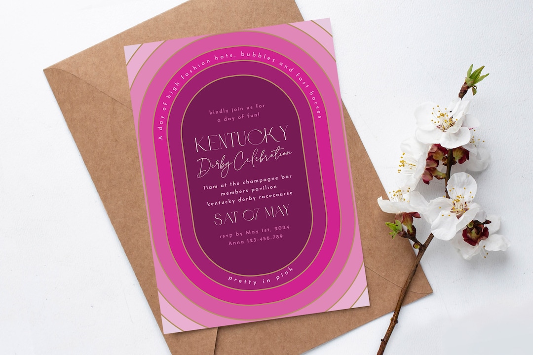 Race Day Invitation, Modern Hens Bridal Shower Invite, Ladies Day Horse ...