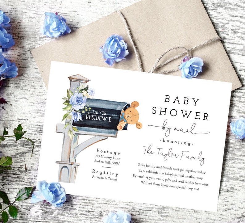 Boy Baby Shower by Mail, Letterbox Baby Shower, Boys Baby Shower From a ...