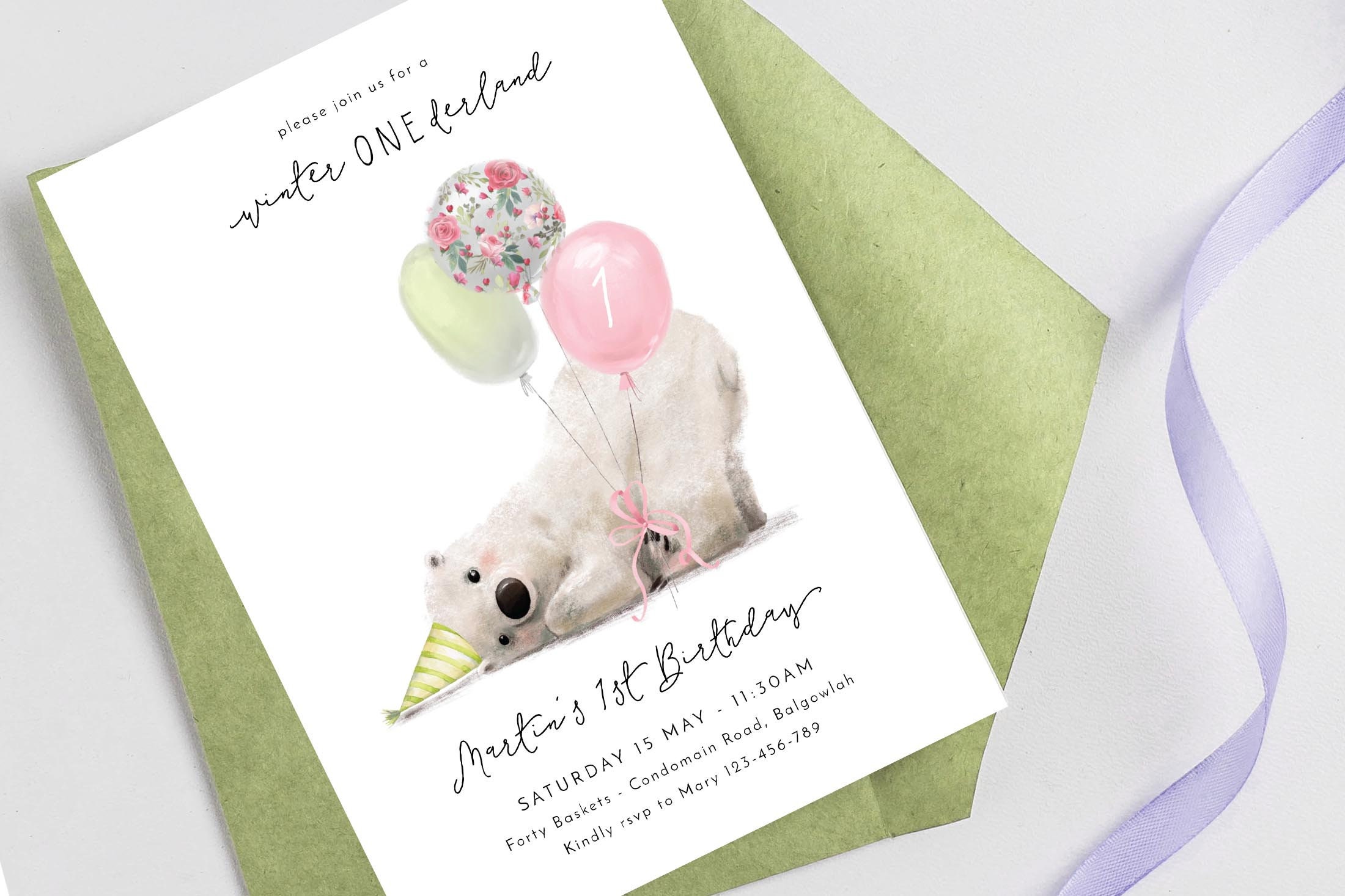 Editable Polar Bear Favor Tag Template, Cute Polar Bear Printable Thank ...