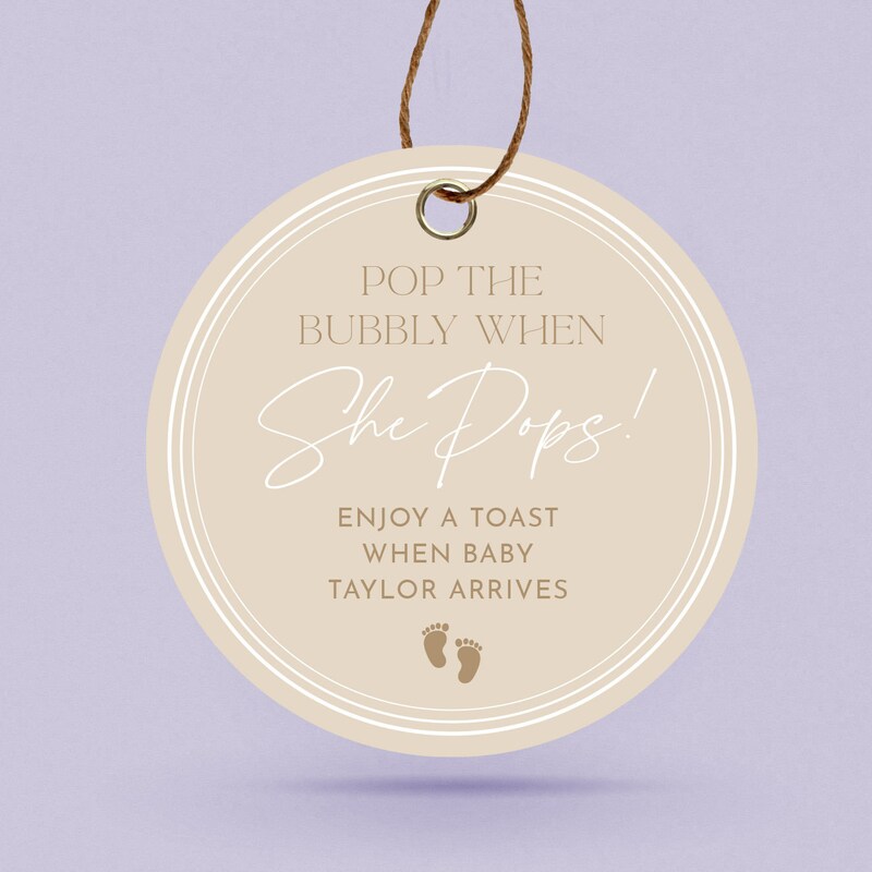 Pop When She Pops Labels - Etsy