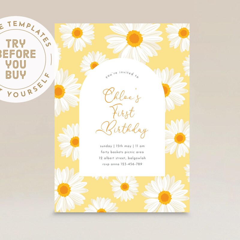 Daisy Template - Etsy