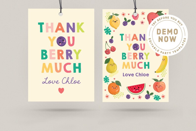 Berry Sweet First Fruit Birthday Invitation, Cute Fruits, Summer ...