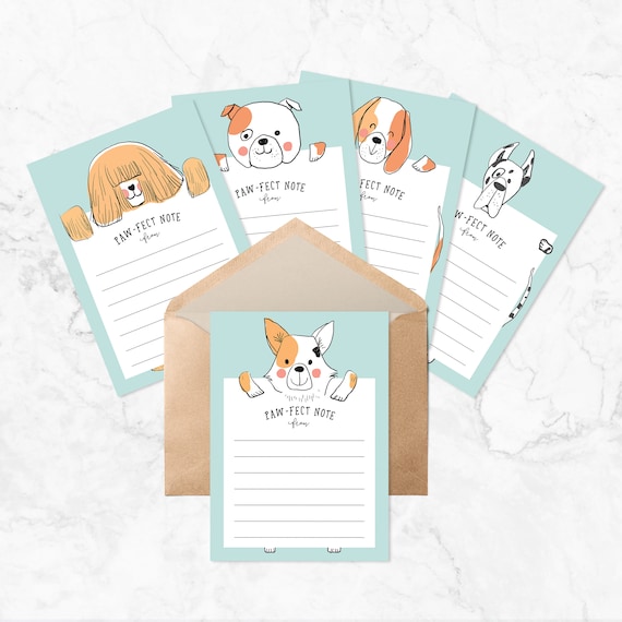Puppy Writing Paper