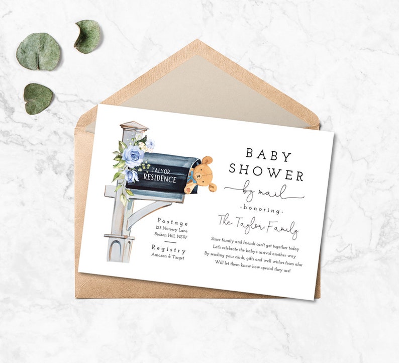 Boy Baby Shower by Mail, Letterbox Baby Shower, Boys Baby Shower From a ...