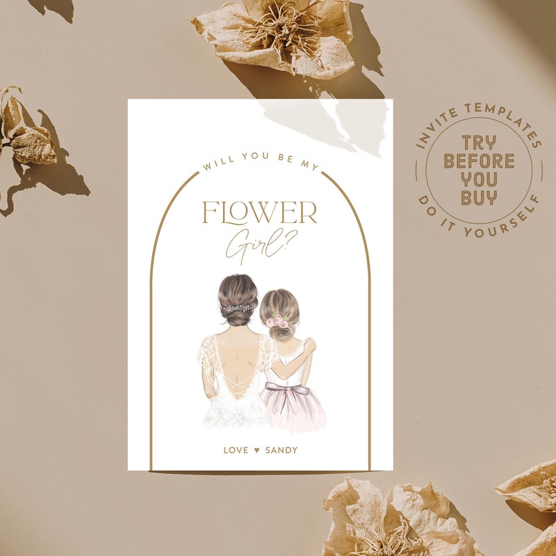 Flower Girl Invite - Etsy