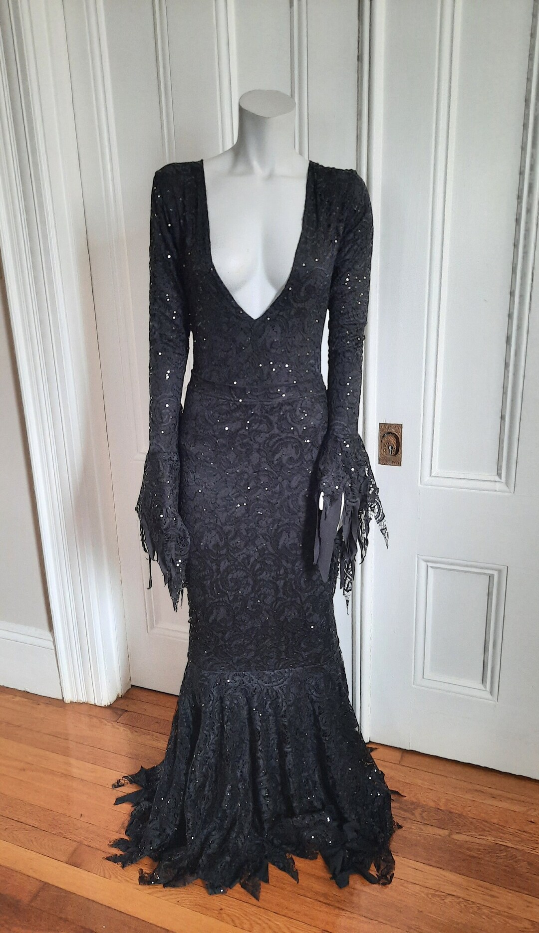 Addams Family Musical Morticia Inspired Two Part Gown and Snap off ...