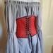Red Dragonscale Underbust Corset With Side and Back Lacing - Etsy