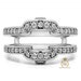 Square Halo Wedding Ring Guard ,moissanite Diamond Solitaire Engagement ...