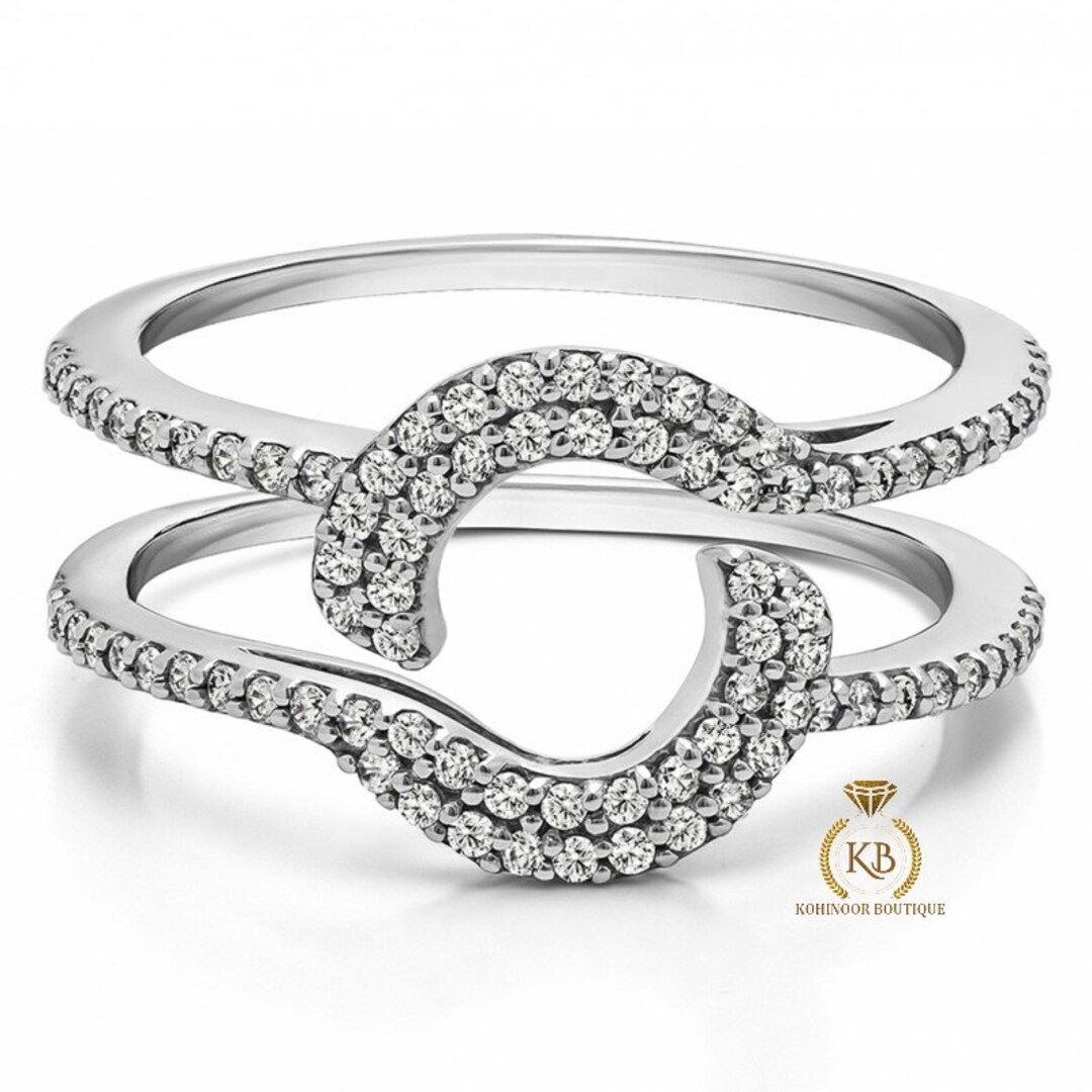 Halo Wrap Enhancer for Engagement Ring Moissanite Diamond - Etsy