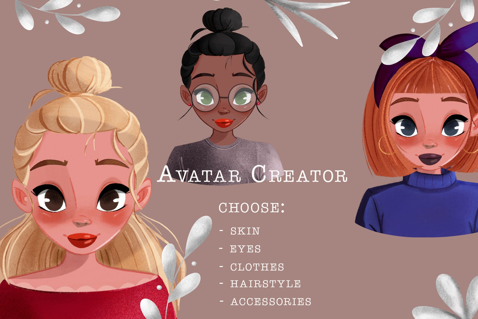 Cartoon avatar creator cartoon portrait creator psd avatar | Etsy