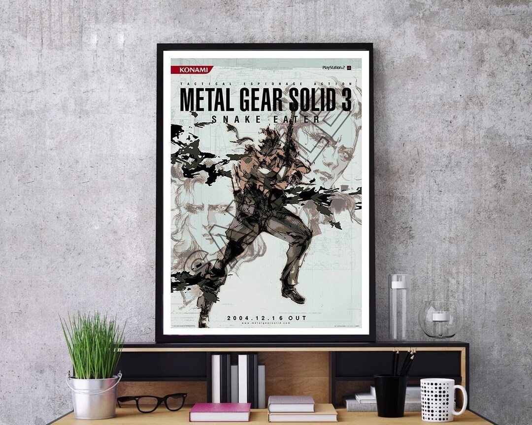 Replica Metal Gear Solid Release Poster / Birthday / Gaming / Christmas ...