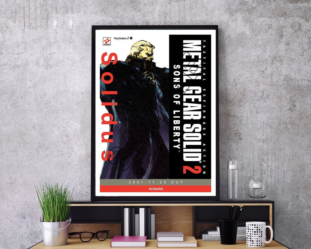 Replica Metal Gear Solid 2 Solidus Character Release Poster / Birthday ...
