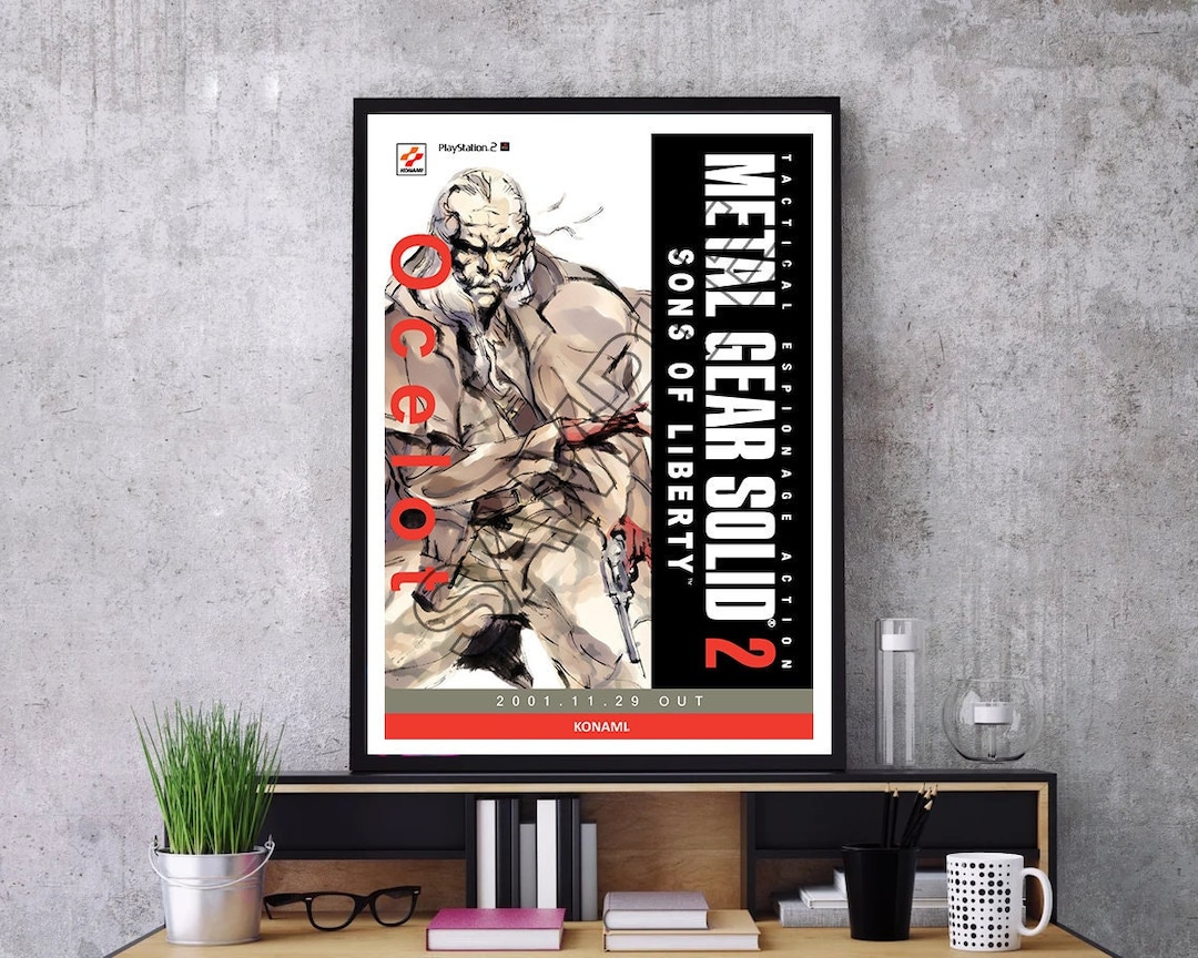 Replica Metal Gear Solid 2 Ocelot Character Release Poster / Birthday ...