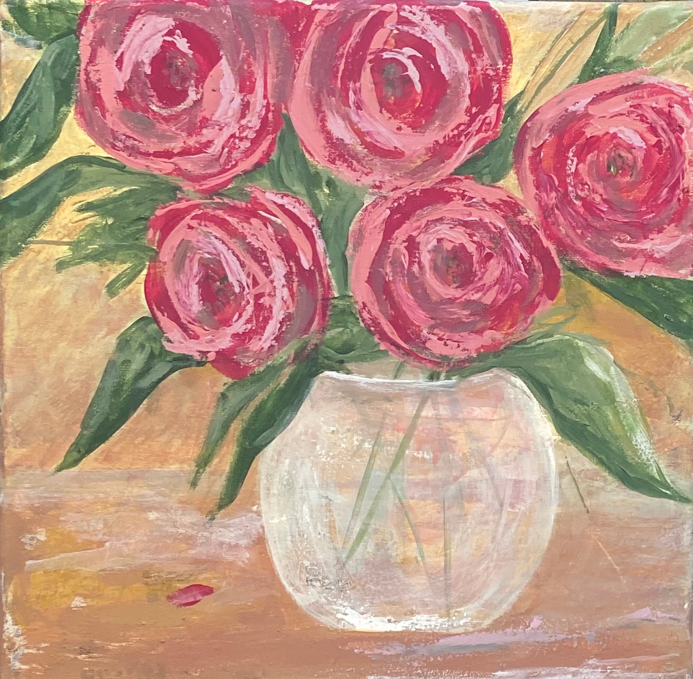Abstract Roses Original Painting - Etsy