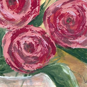 Abstract Roses Original Painting - Etsy