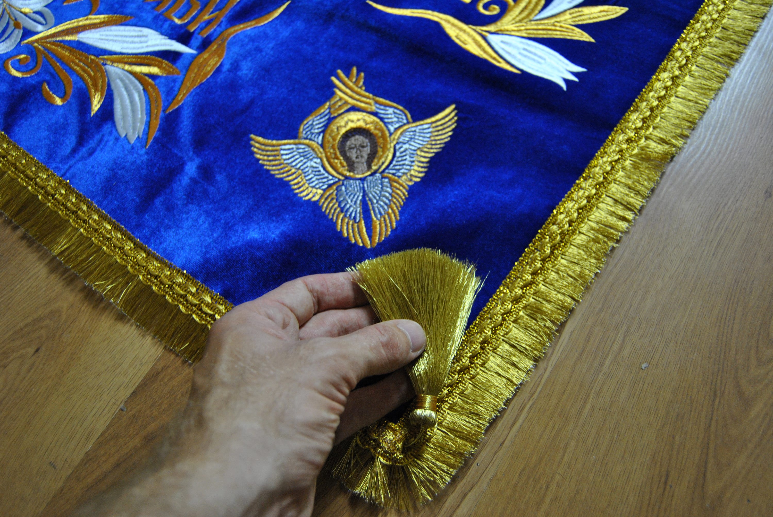 Embroidered Orthodox Shroud epitaphios Cover of the Virgin. - Etsy