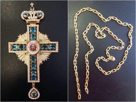 Pectoral Cross Crucifix of Our Lord Jesus Christ. Russian - Etsy