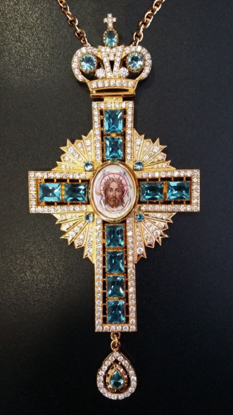 Pectoral Cross Crucifix of Our Lord Jesus Christ. Russian - Etsy